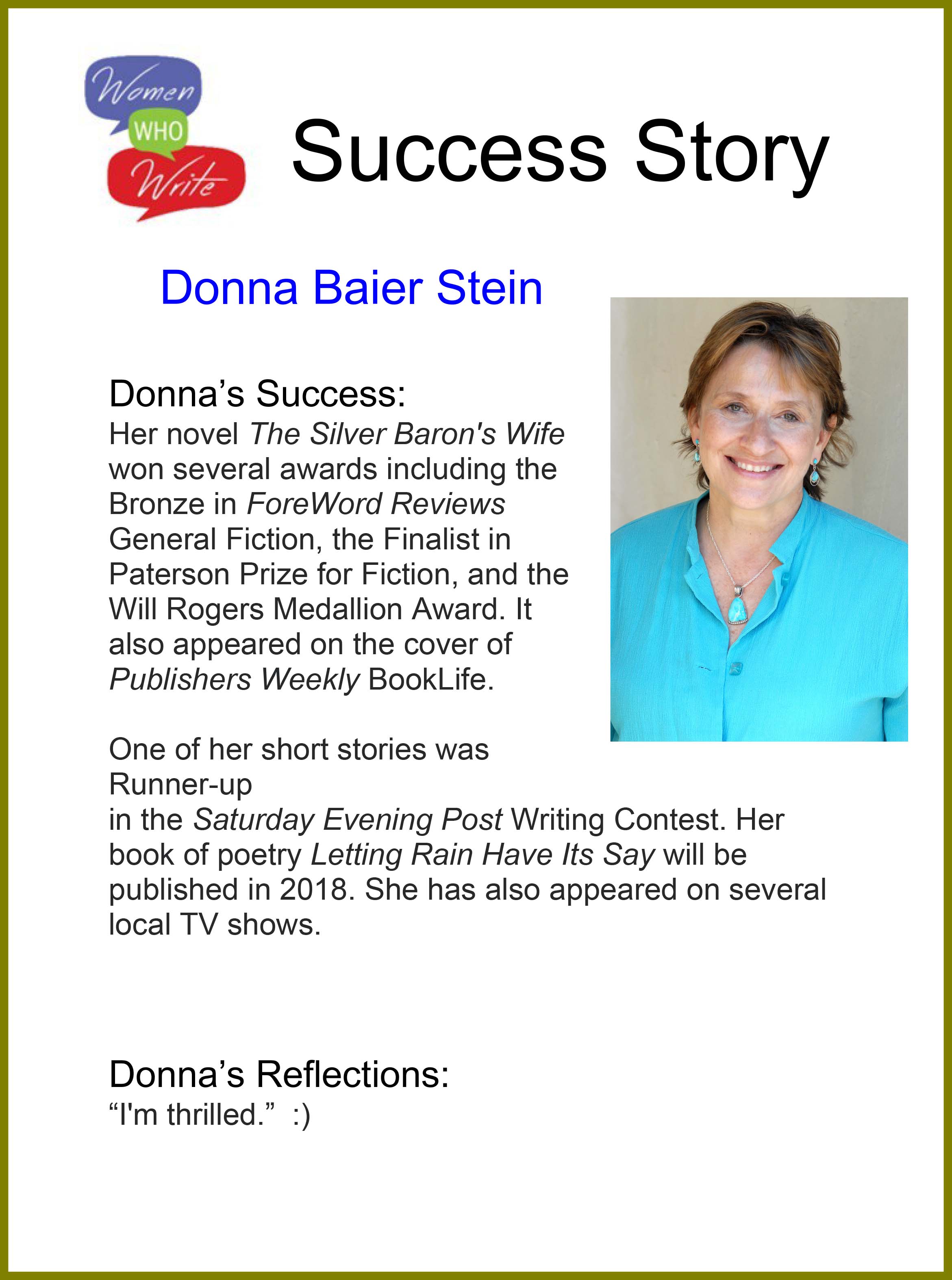 Writing Success Stories Women Who Write A Place A Space A Voice Writing Success Stories Women Who Write A Place A Space A Voice